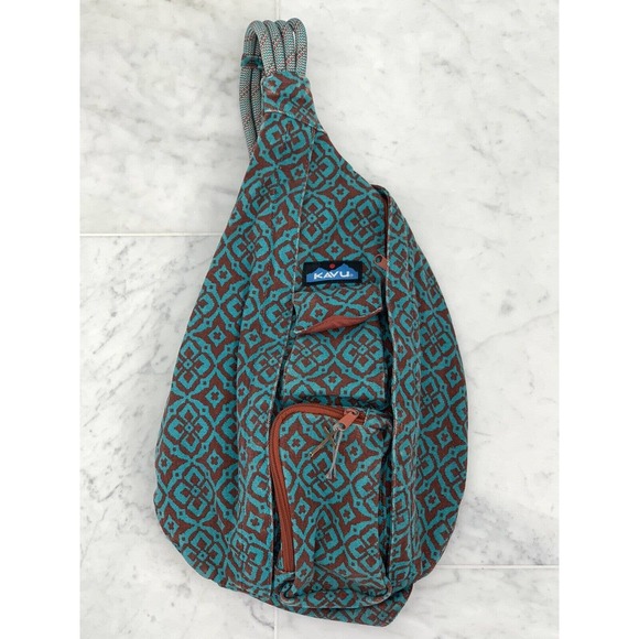 Kavu | Bags | Kavu Rope Sling Bag Desert Mosaic Turquoise Copper ...